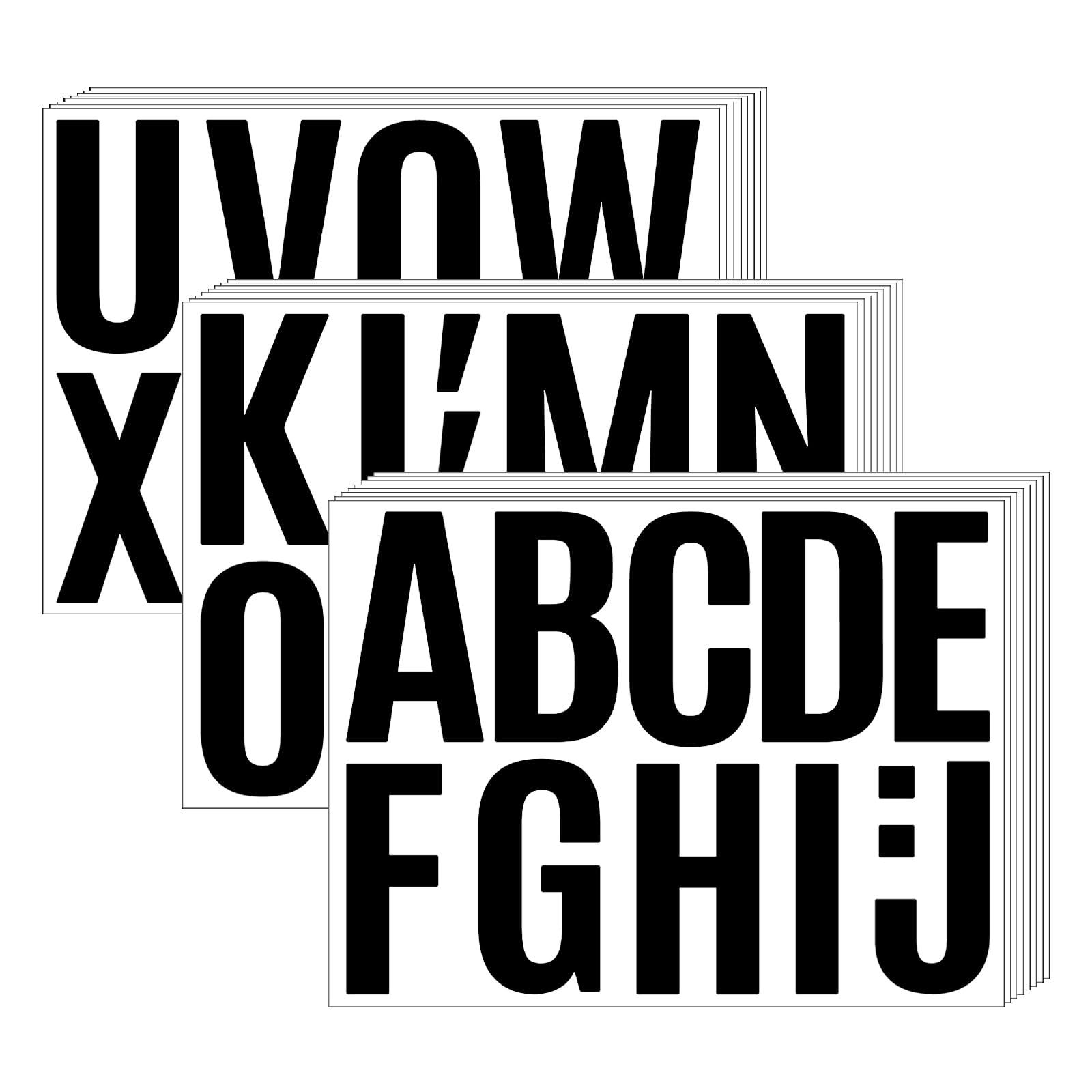 Amazon.com: 272 Pcs 24 Sheets Large Letter Stickers, 4 Inch Bulletin ...