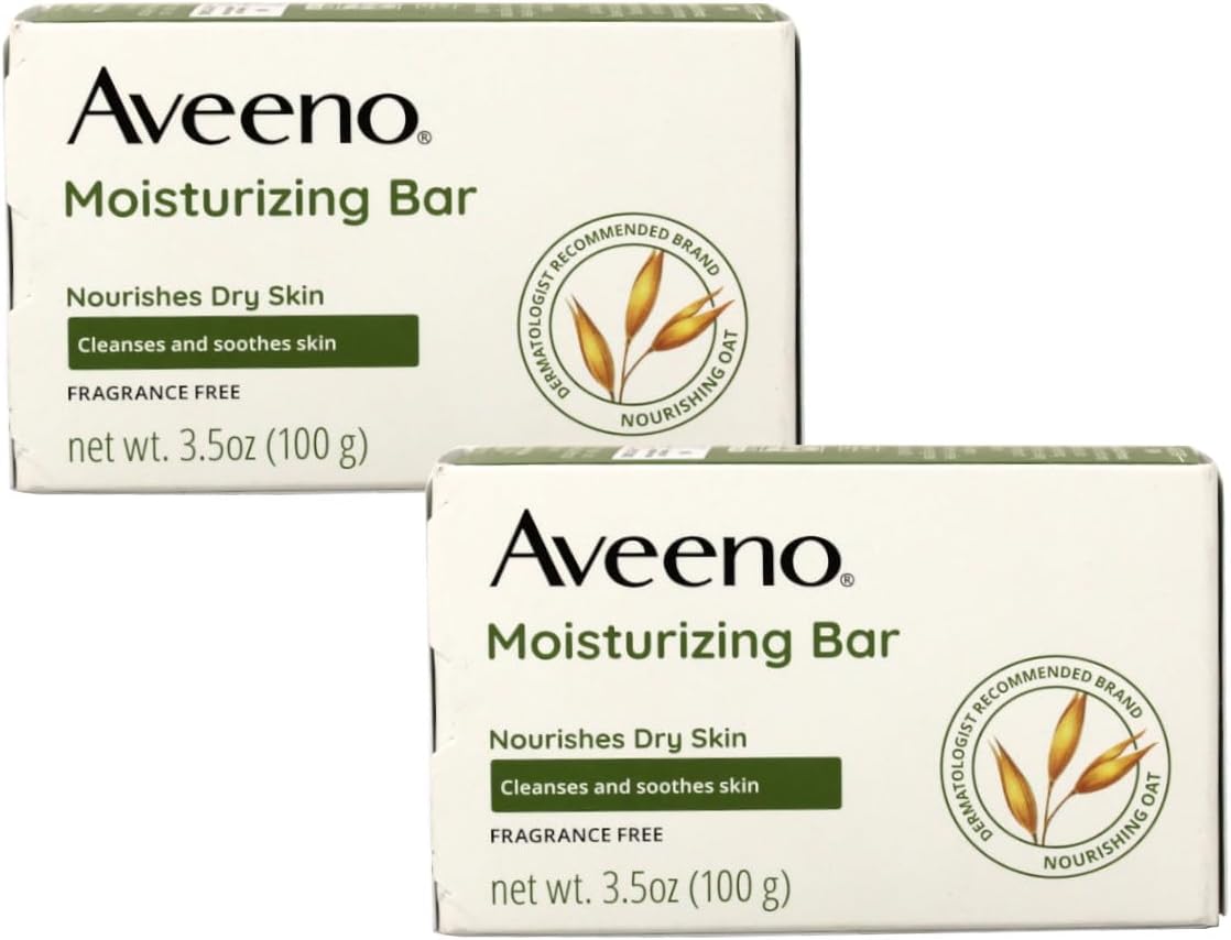 Amazon.com: Aveeno Moisturizing Bar with Natural Colloidal Oatmeal for ...