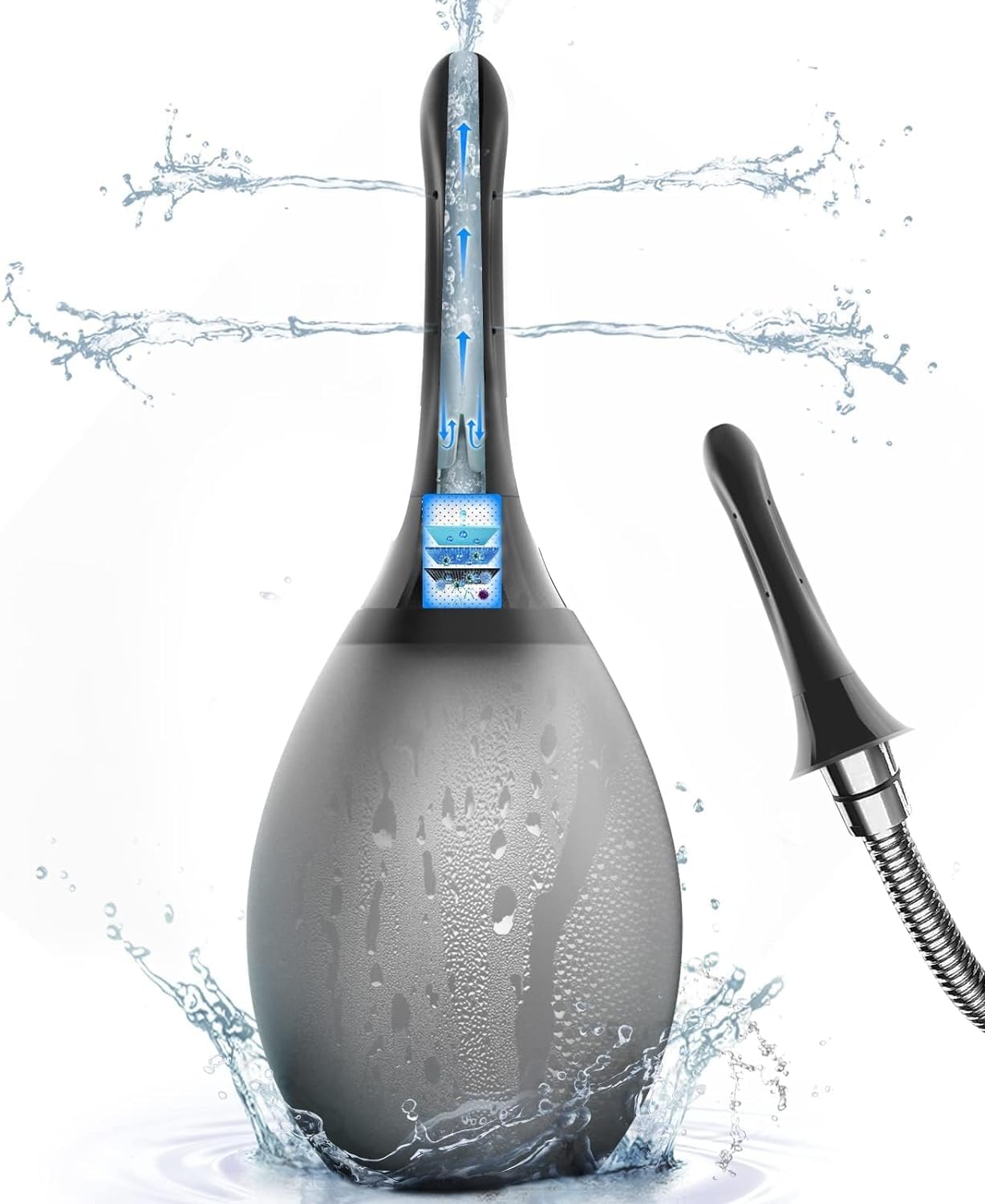 Enema Bulb Anal Douche Kit - Silicone Enema for Constipation Vaginal ...