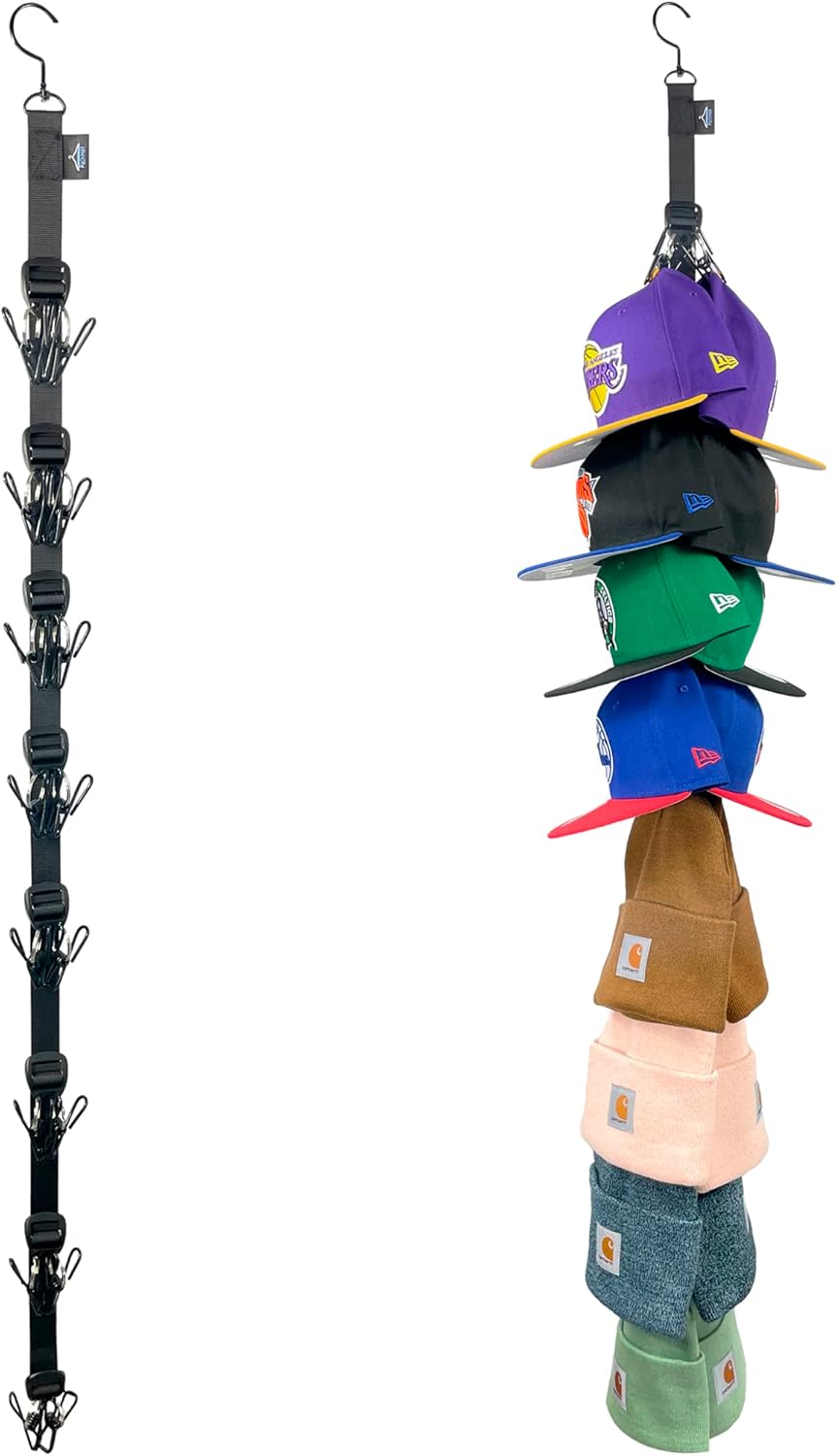 Amazon.com: PackHatUSA The Original XL Hat Rack Hat Organizer for ...