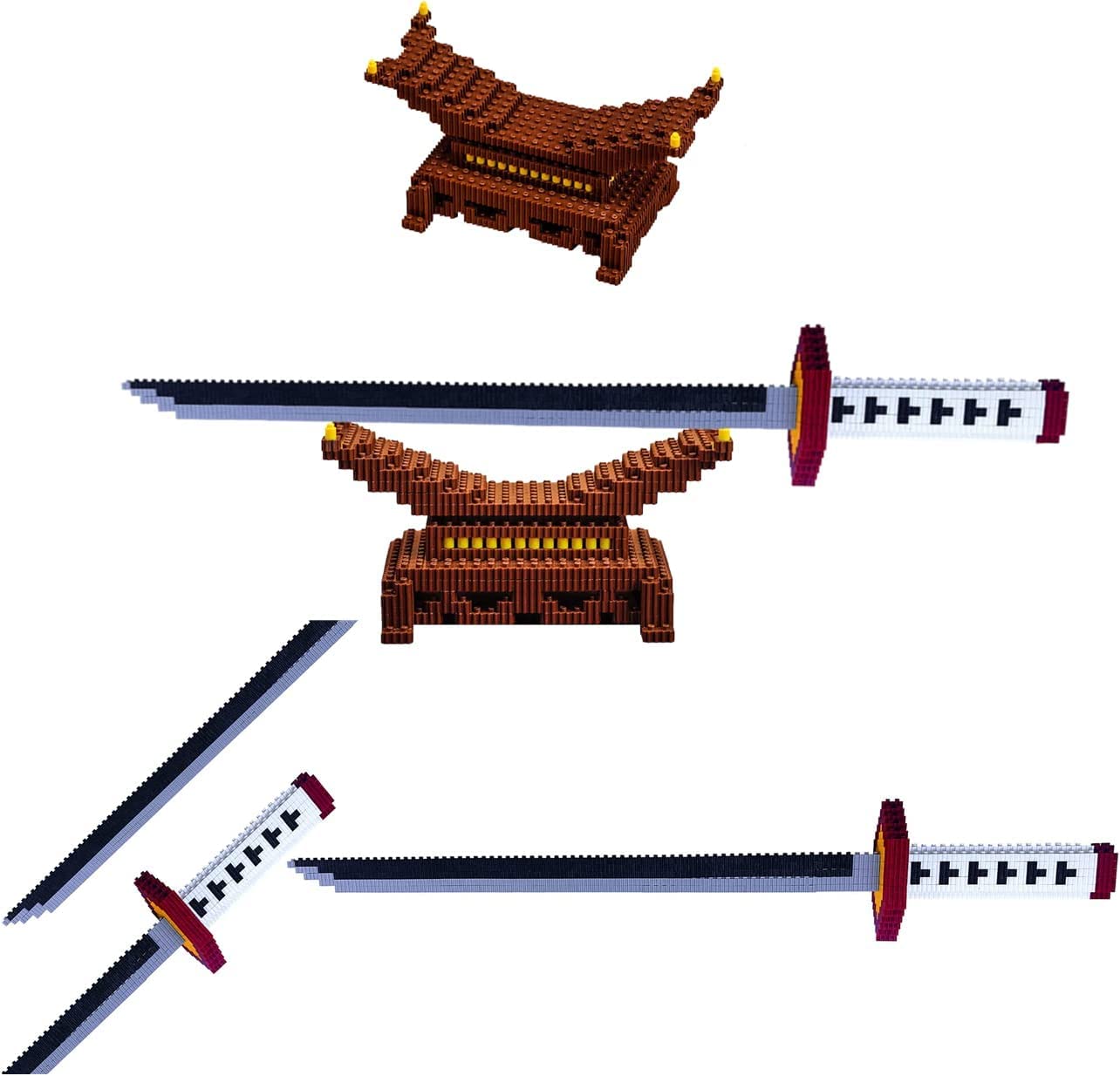 Buy Skivben Demon Slayer Building Kit, Cosplay Anime Tanjiro Building ...