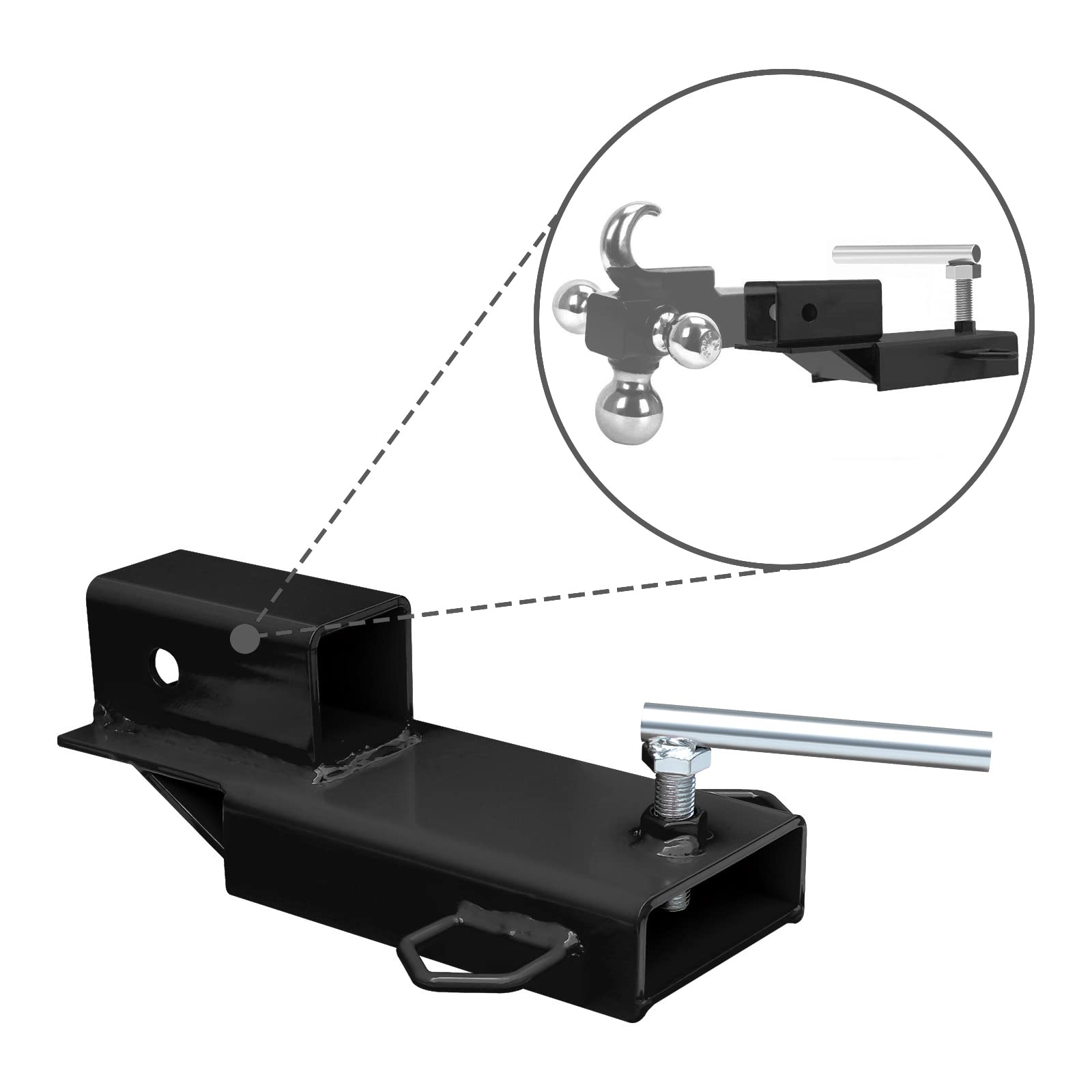 Snapklik.com : Forklift Trailer Hitch Attachment, EBESTTECH 1PC Fork ...