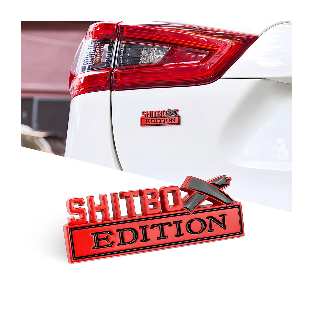 Snapklik.com : Blilo Shitbox Edition Emblems, 3D Letter Badge Sticker ...