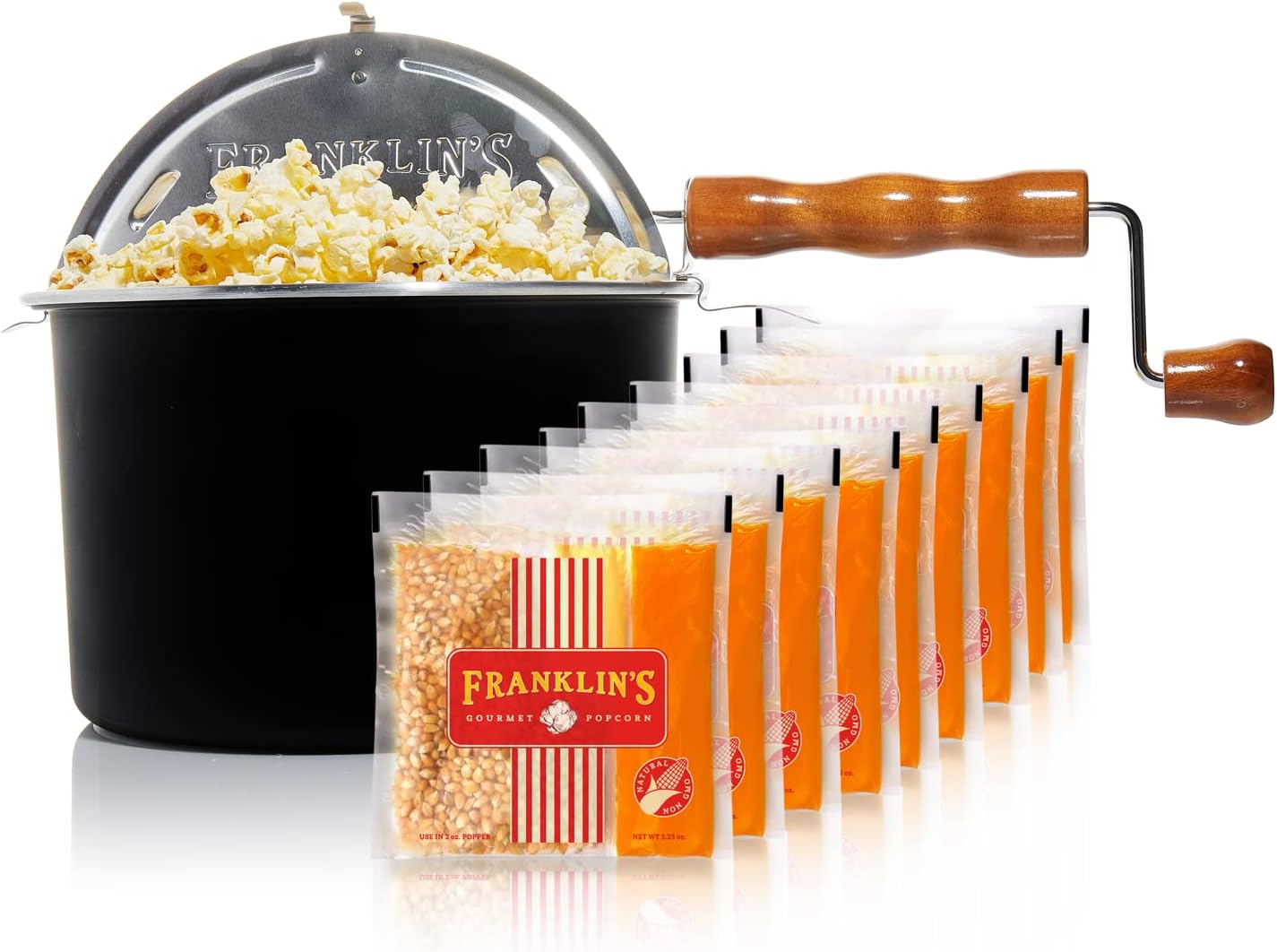 Amazon.com: Franklin's Gourmet Popcorn - Movie Night Bundles - Whirley ...
