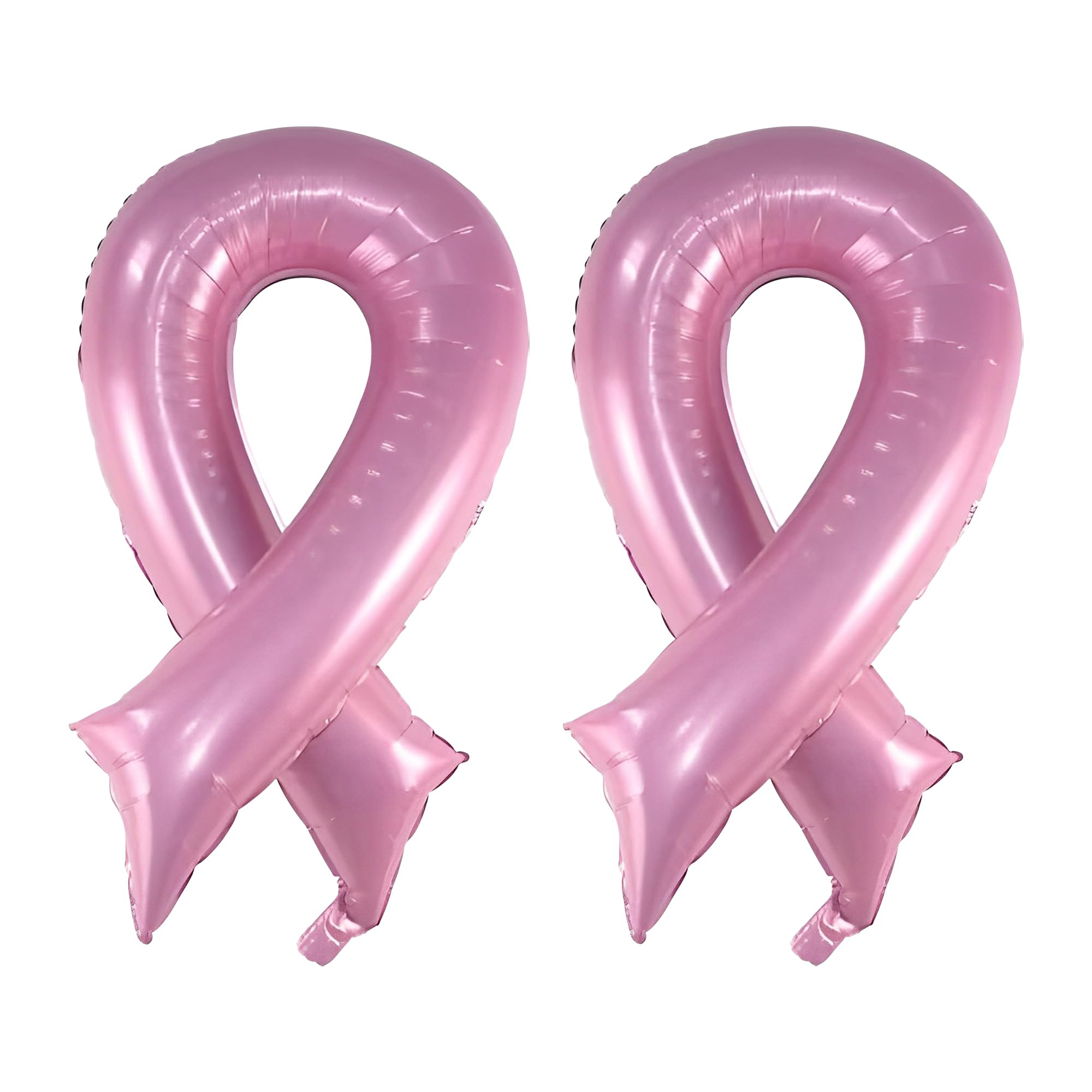 Amazon.com: 2Pcs Breast Cancer Awareness Pink Ribbon Balloons - Ribbon ...