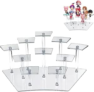 3-Tier Acrylic Display Stand - Clear Organizer for Perfumes, Jewelry ...