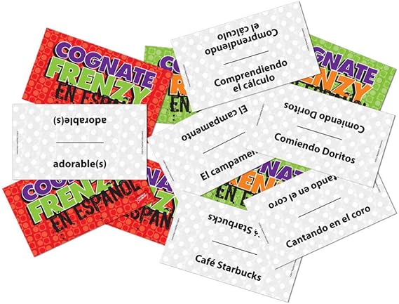 Amazon.com : Teacher's Discovery Cognate Frenzy en Español Game ...
