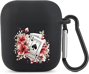 Amazon.com: Playing Cards Aces Flowers Player Case Cover Portable ...