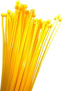 Amazon.com: JHXTZ Zip Ties, 100pcs Yellow Zip Ties 12 Inch,Zipties ...
