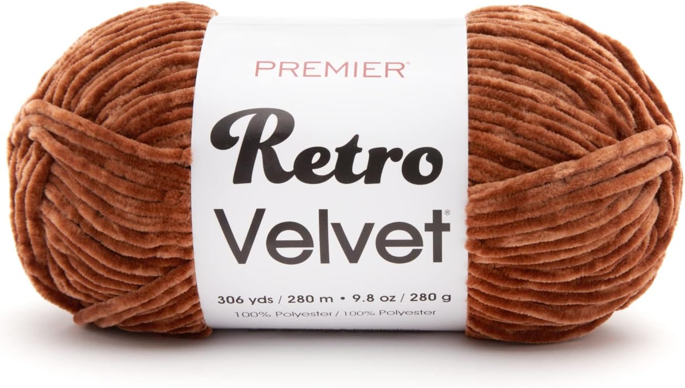 Amazon.com: Premier Yarns Retro Velvet Yarn, Ideal Yarn for Crocheting ...