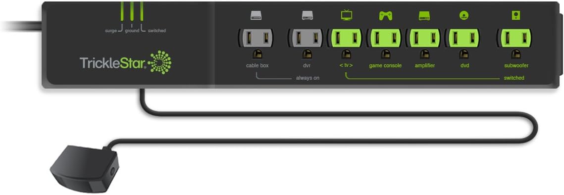 Amazon.com: TrickleStar TS1810 Tier II A/V Aps+ 7 Outlet Advanced ...