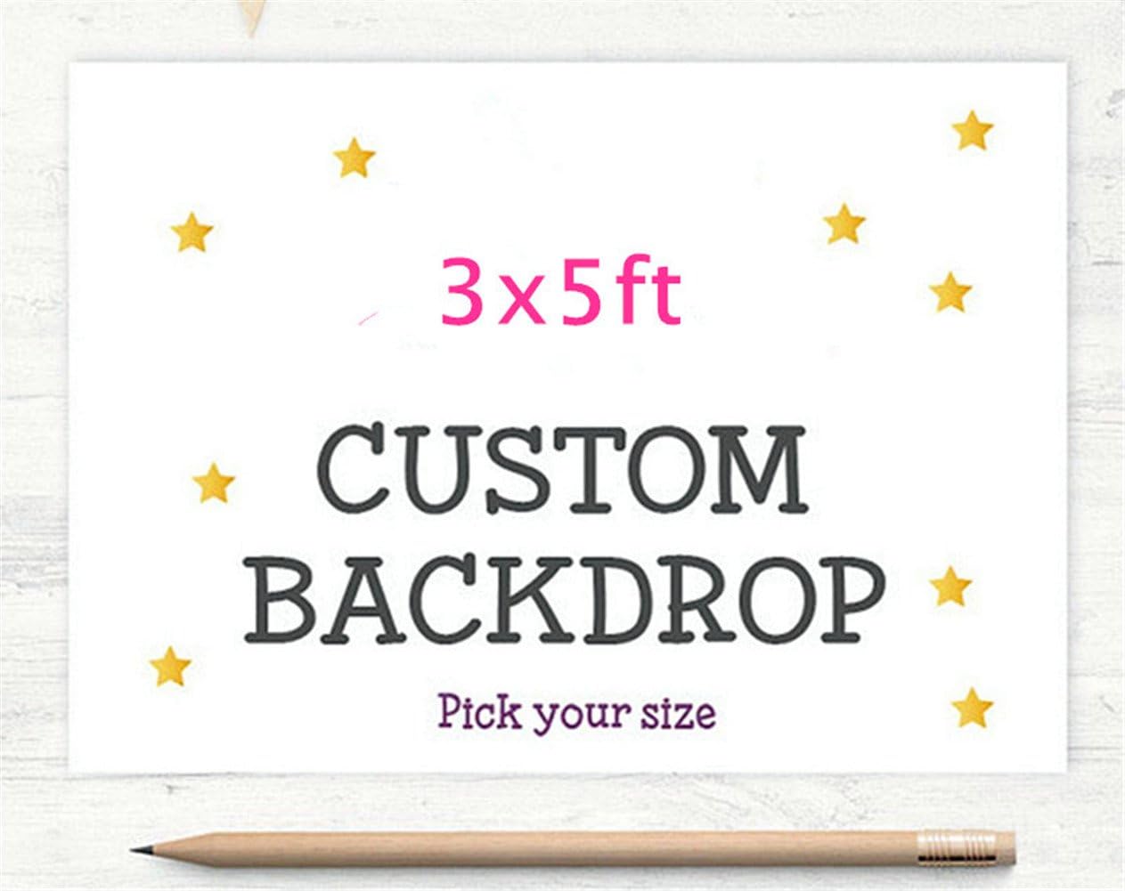 Amazon.com : Custom Photography Backdrop 3x5 Newborn Baby Shower Photo ...