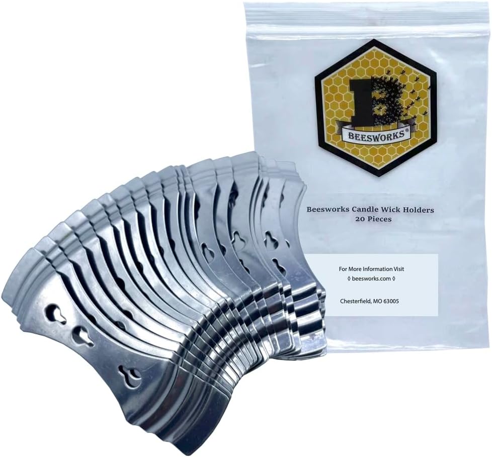 Amazon.com: JAKOUE 25pcs Stainless Steel Candle Wick Holder,Candle Wick ...