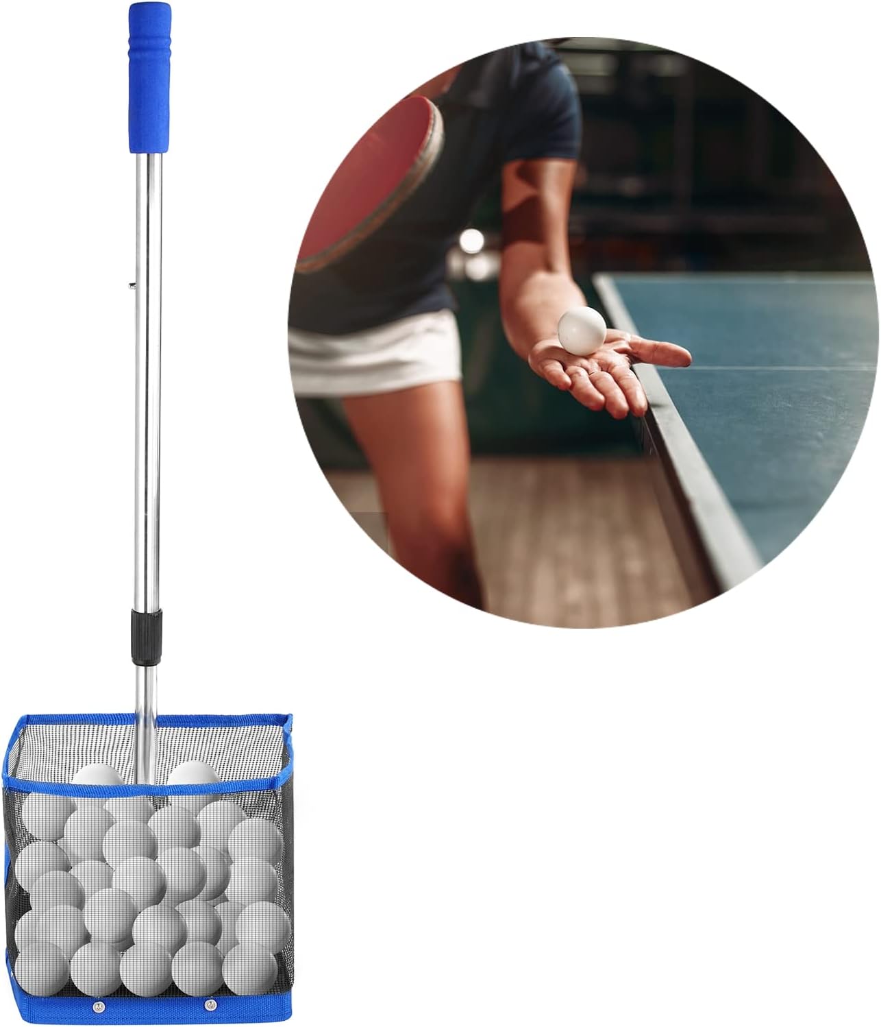 Amazon.com : yeesport Adjustable Table Tennis Ball Picker,Ping Pong ...