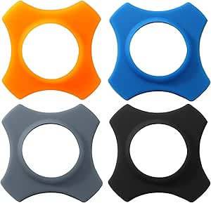 Amazon.com: Bonsicoky 4 Pack Microphone Anti-Roll Rubber Rings ...