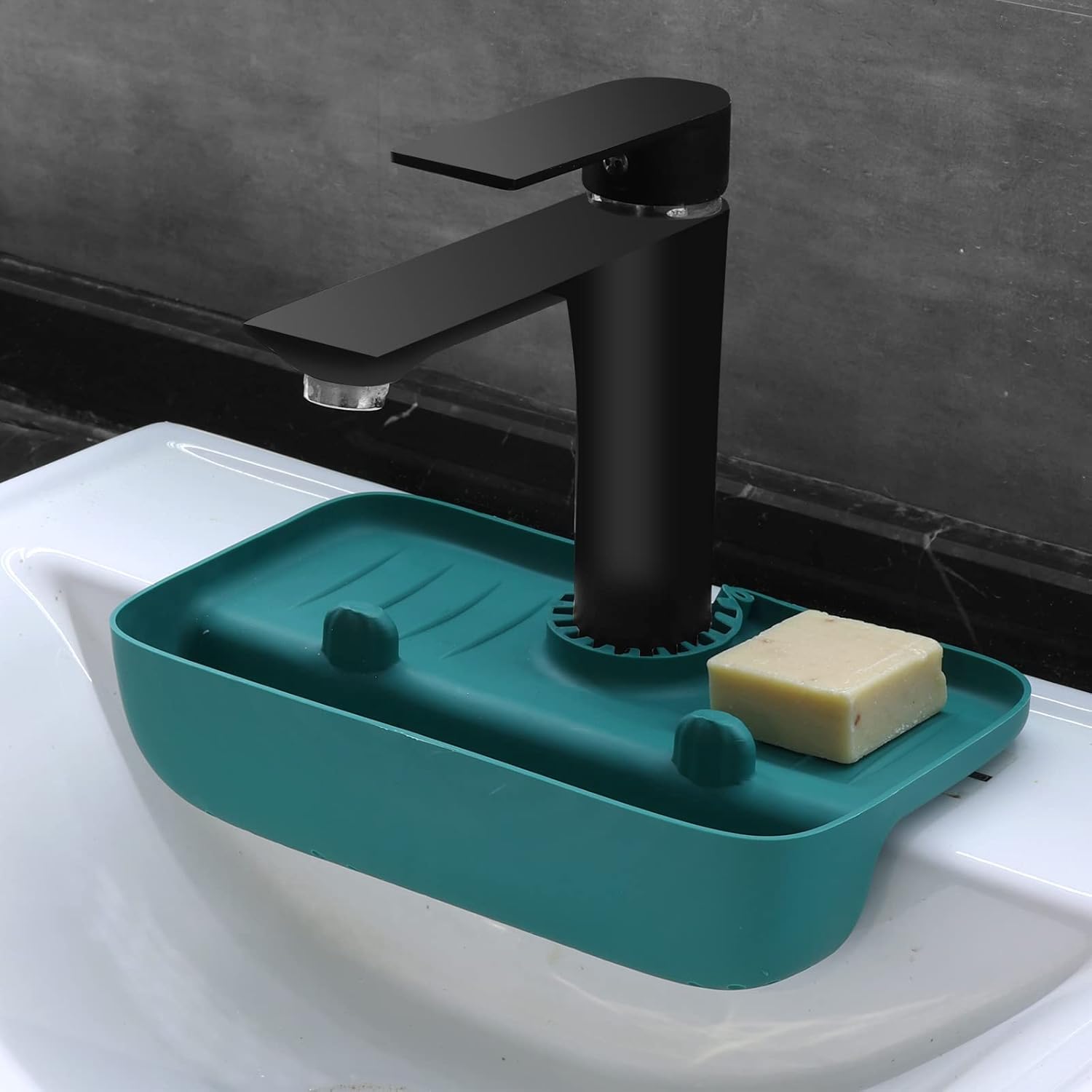 Amazon.com: JOLAU Faucet Mat Sink Water Splash Guard, Faucet Splash ...