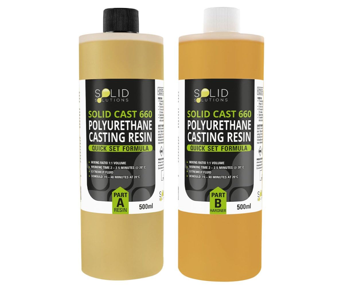 Solid Cast 660 | Polyurethane Casting Resin 1:1 | 1L Kit : Amazon.com ...