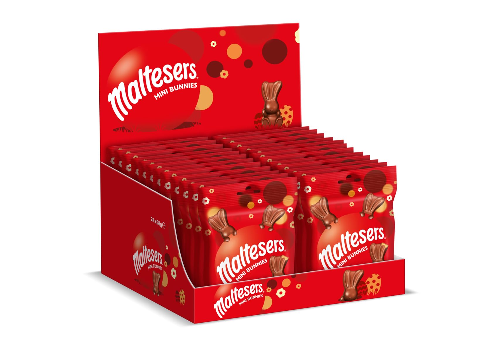 Maltesers Malteaster Mini Bunnies Chocolate Pack, 58 g (Case of 24 ...