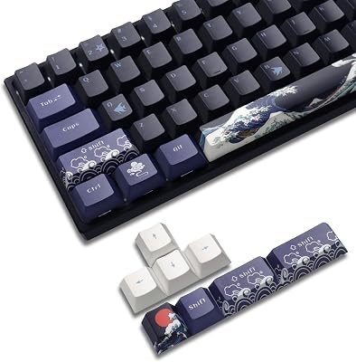 XVX PBT Keycaps - Great Wave of Kanagawa Japanese Barbados | Ubuy