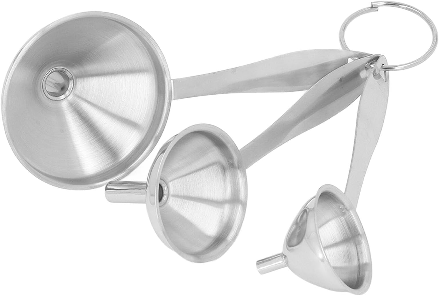 Stainless Steel Kitchen Funnel with Removable Strainer/Filter for ...