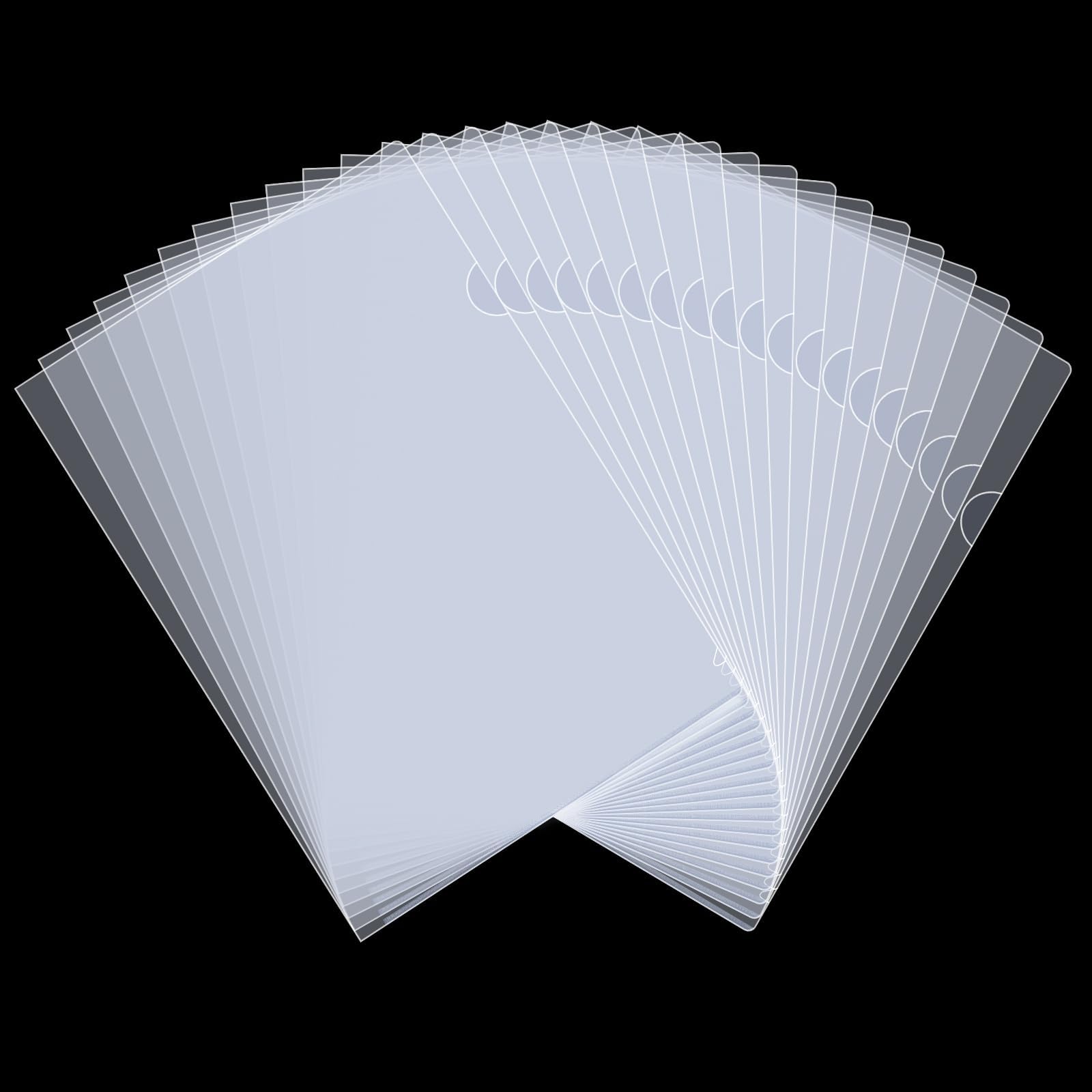 SOYIRI 40 Pack A4 Cut Flush Folders,180 Micron Clear Plastic Folder ...