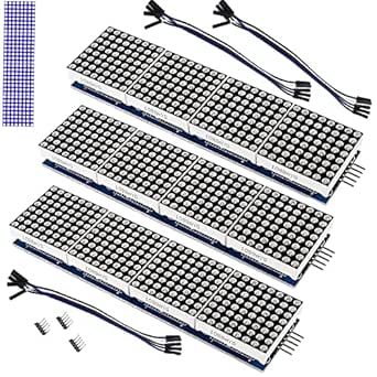 Amazon.com: ALMOCN 3PCS MAX7219 Dot Matrix Module 32x8 4 in 1 LED ...