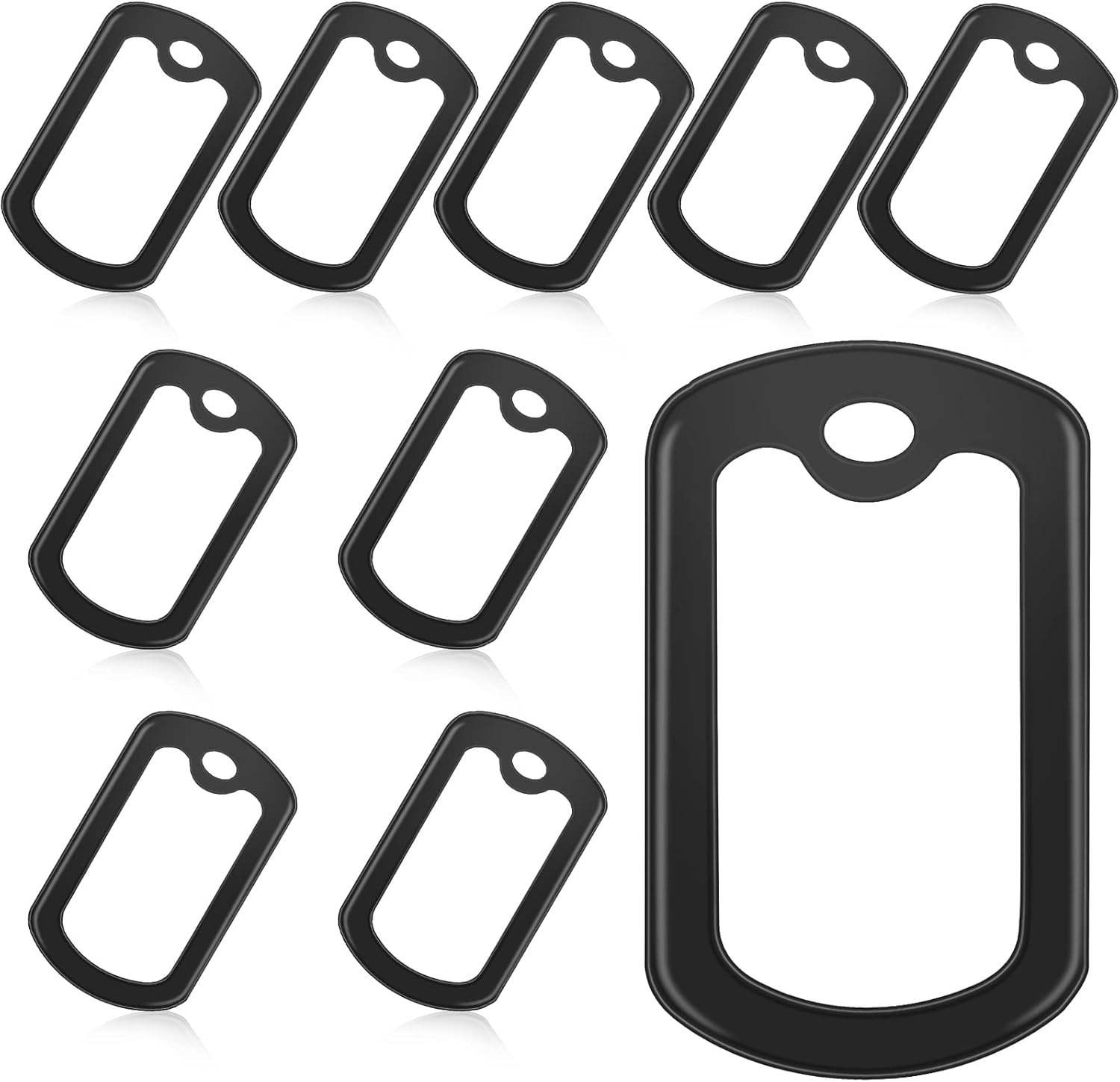 Amazon.com: Aphrordity 10 Pack Dog Tag Silencer Silicone Black Dog Tags ...