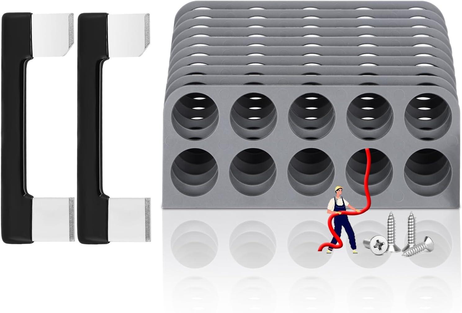 10 Pack Cable Chase Wire Brackets,Electrical Wire Bracket Wire Stackers ...