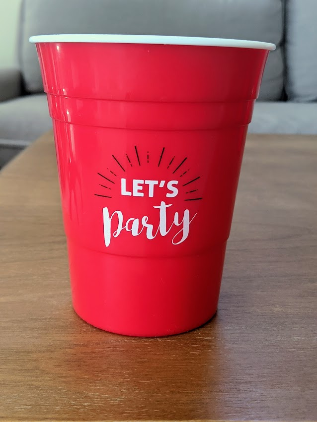 Amazon.com: (Set of 4) BPA free Reusable Red party Cup Tumbler, Red ...
