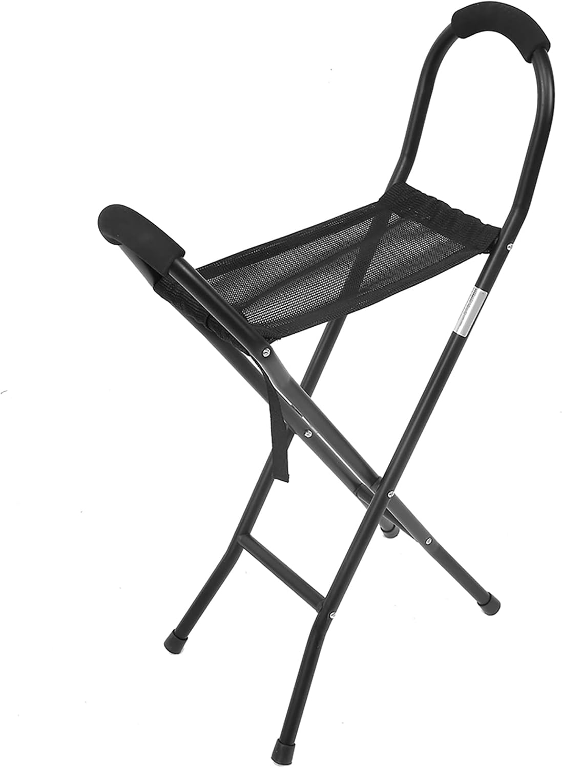 Walking Stick with Seat, Portable Folding Cane Chair Foldable Walking ...