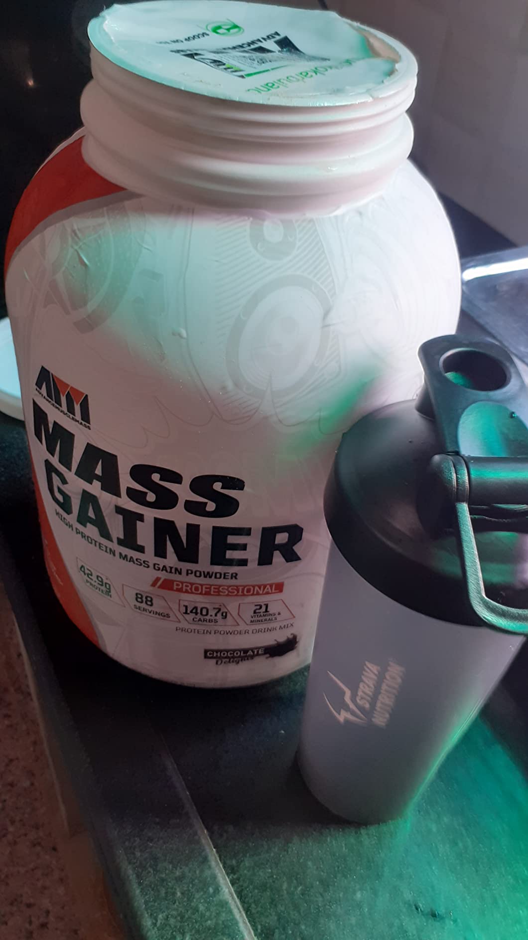 Advance MuscleMass Mass Gainer Powder with Enzyme Blend | 7.15 G ...