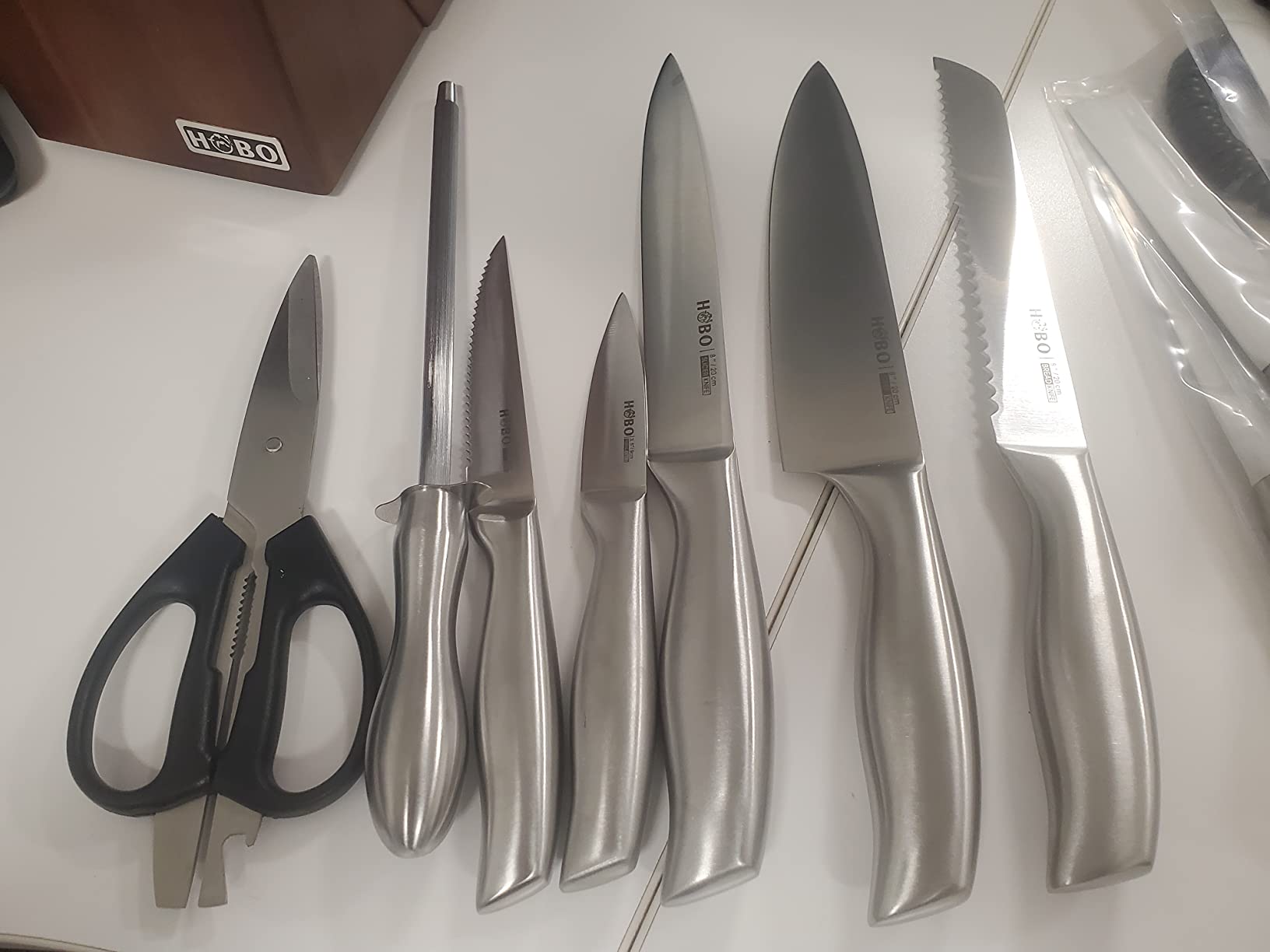 $13/mo - Finance 15 Pieces Knife Set, Professional Kitchen Chef’s ...