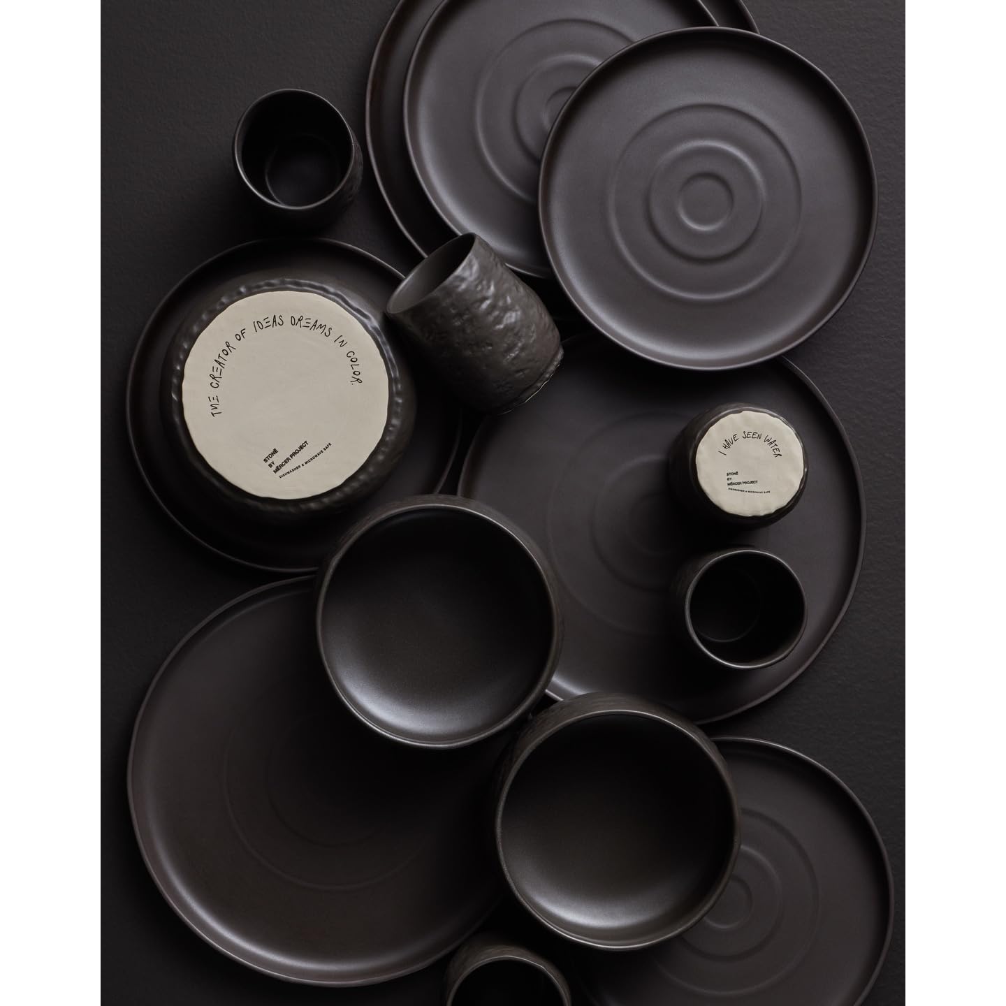 Amazon.com | Stone by Mercer Project SHOSAI 16-Piece Stoneware ...