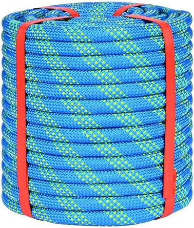 Amazon.com: 1/2 Inch Climbing Rope 100 Ft Blue - 48 Strands Tree ...