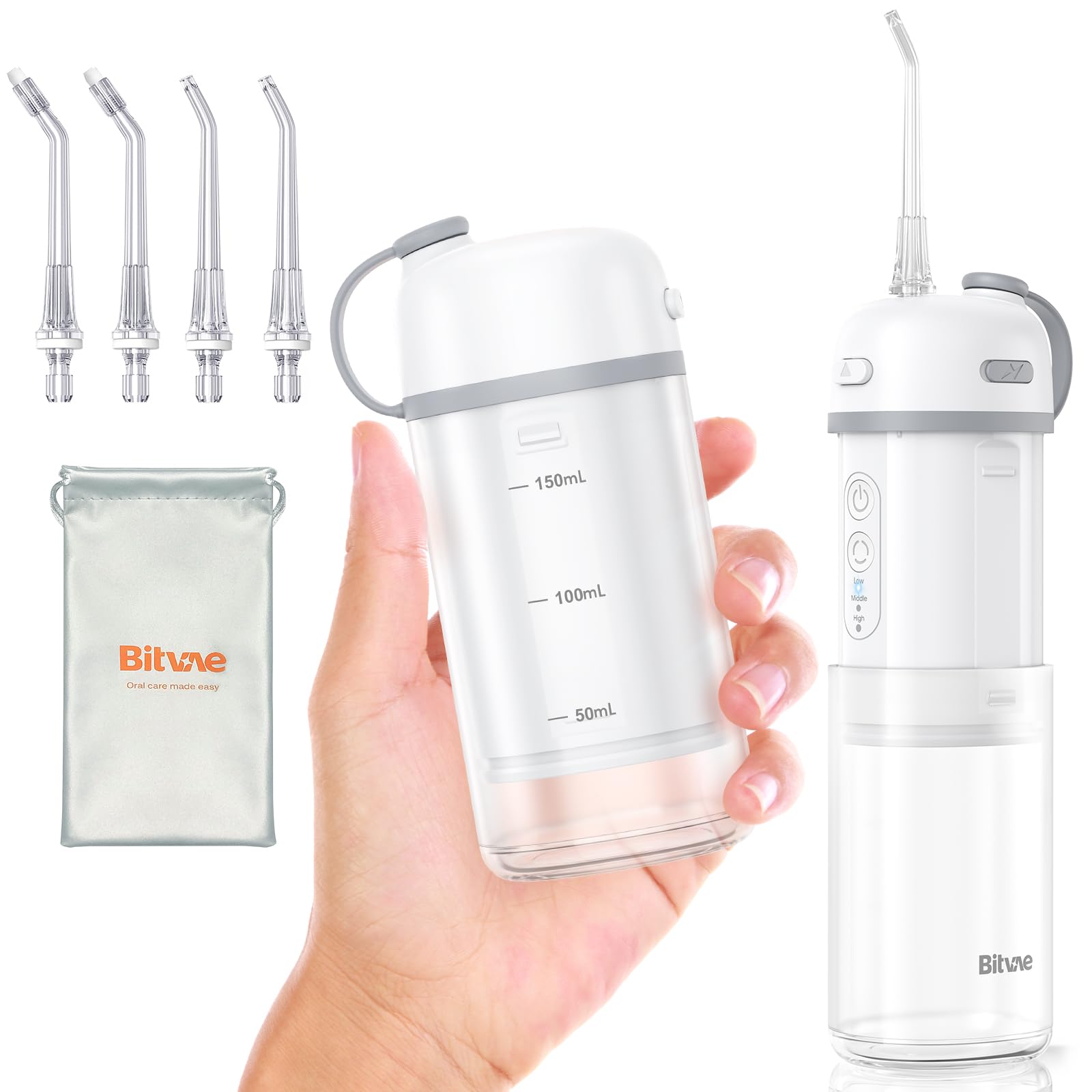 Amazon.com: Bitvae P1 Water Dental Flosser for Teeth, Portable Mini ...