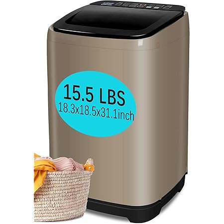 Amazon.com: Krib Bling Full-Automatic Washing Machine with Drain Pump ...