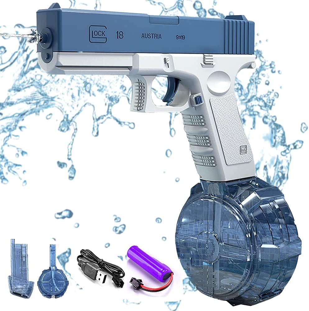 Masroo Electric Water Gun, One-Button Automatic Super 434CC+58CC High ...