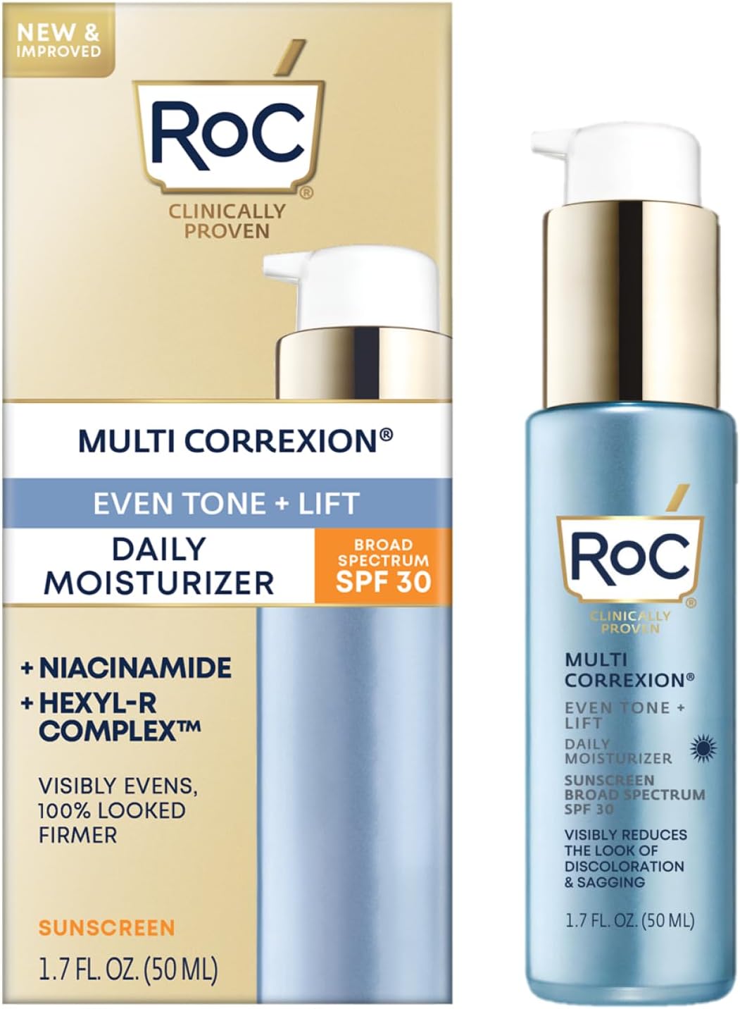 ROC Multi Correxion 5-in-1 Daily Moisturizer, 1.7 ounce (Pack of 2 ...