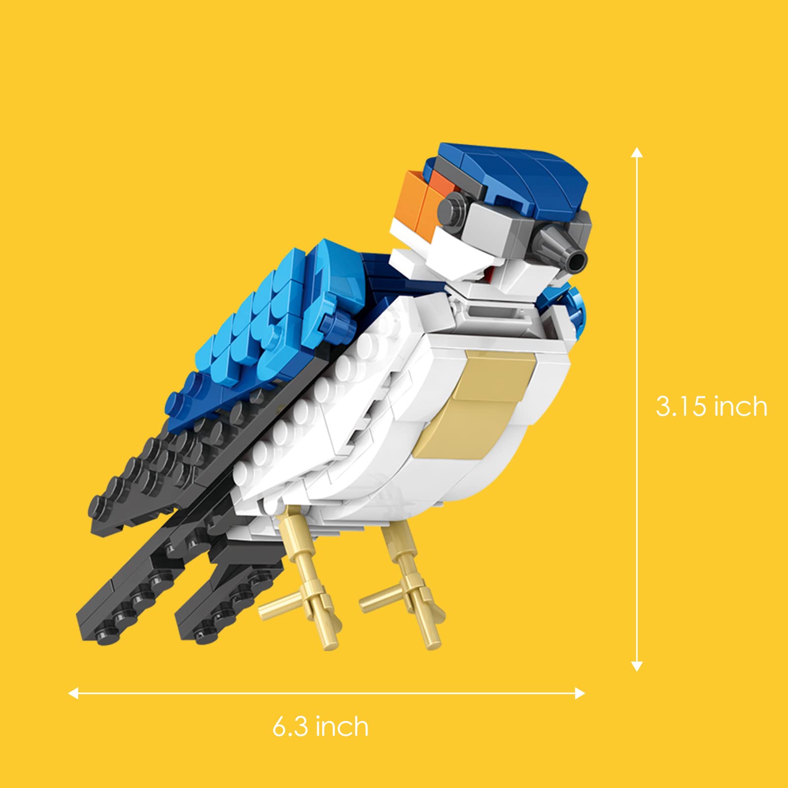 B4 Animal Toy Building Set,Ideas Birds Model Kit for Adults,Animal ...