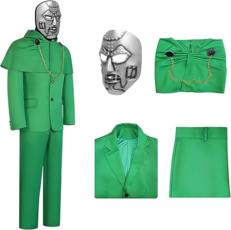 Amazon.com: rericonq Dr Doom Costume for Adult 4Pack Doctor Doom Cape ...