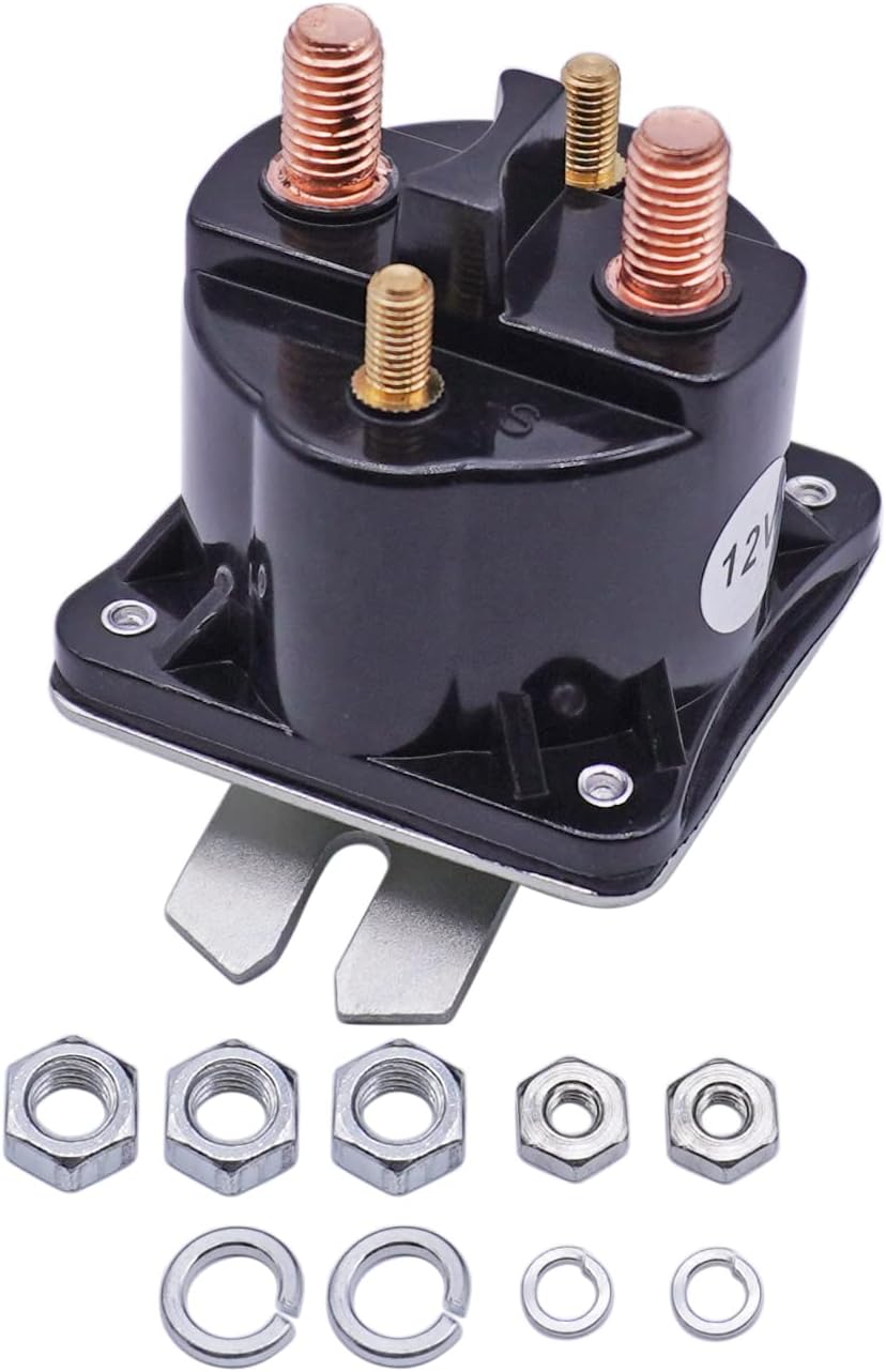 4 terminales 12V volquete remolque solenoide compatible con Prestolite ...