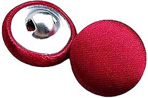 Amazon.com: 20 Pcs Satin Covered Metal Shank Buttons Cloth Buttons for ...