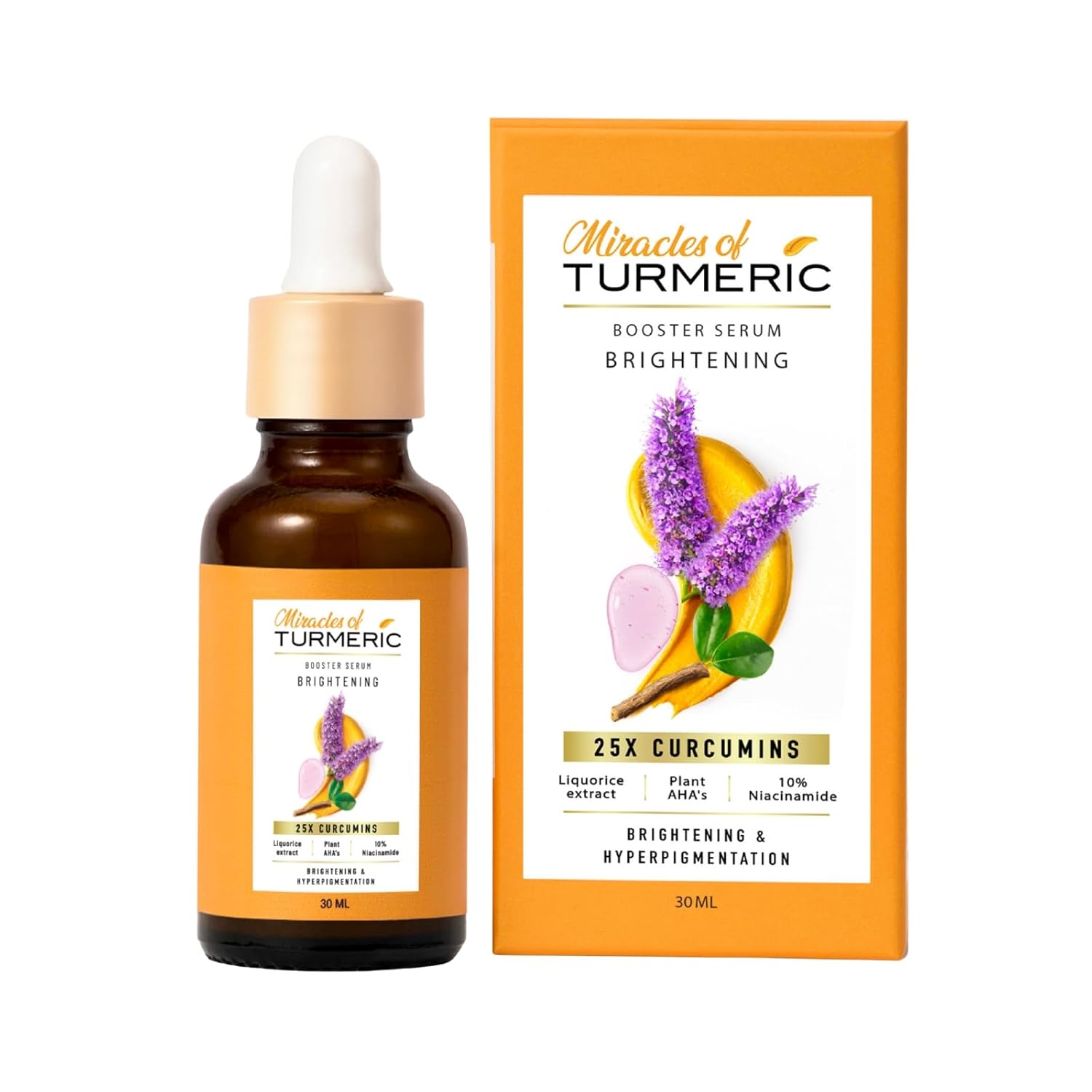 Miracles of Turmeric Super Booster Brightening Serum | 25X Curcumins ...