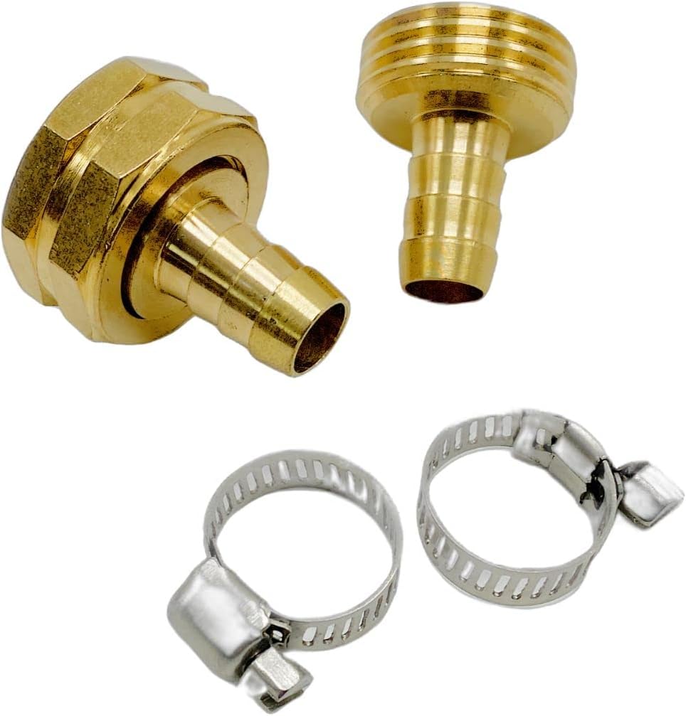 Amazon.com : NOMANO 3/8" Garden Brass Mender End Repair Kit Hose ...