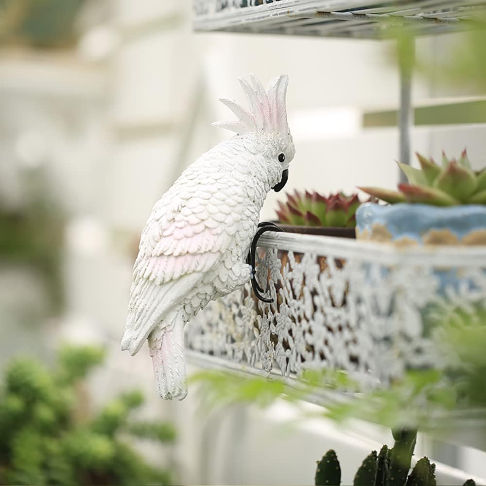 Amazon.com : TAYASH Resin Parrot Flower Pot Hugger Decorations,Parrot ...