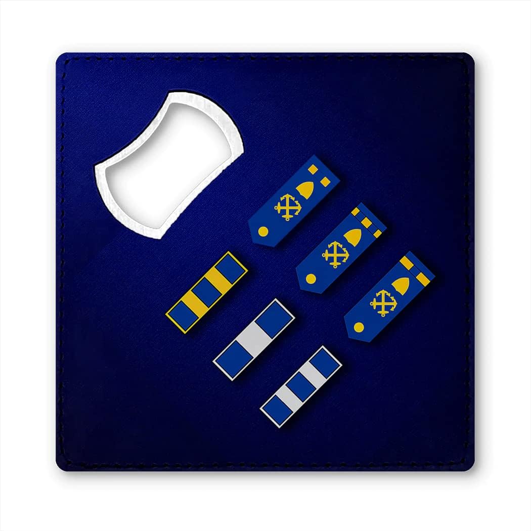 4 inch Poly Leather Coaster and Bottle Opener – US Coast Guard ...