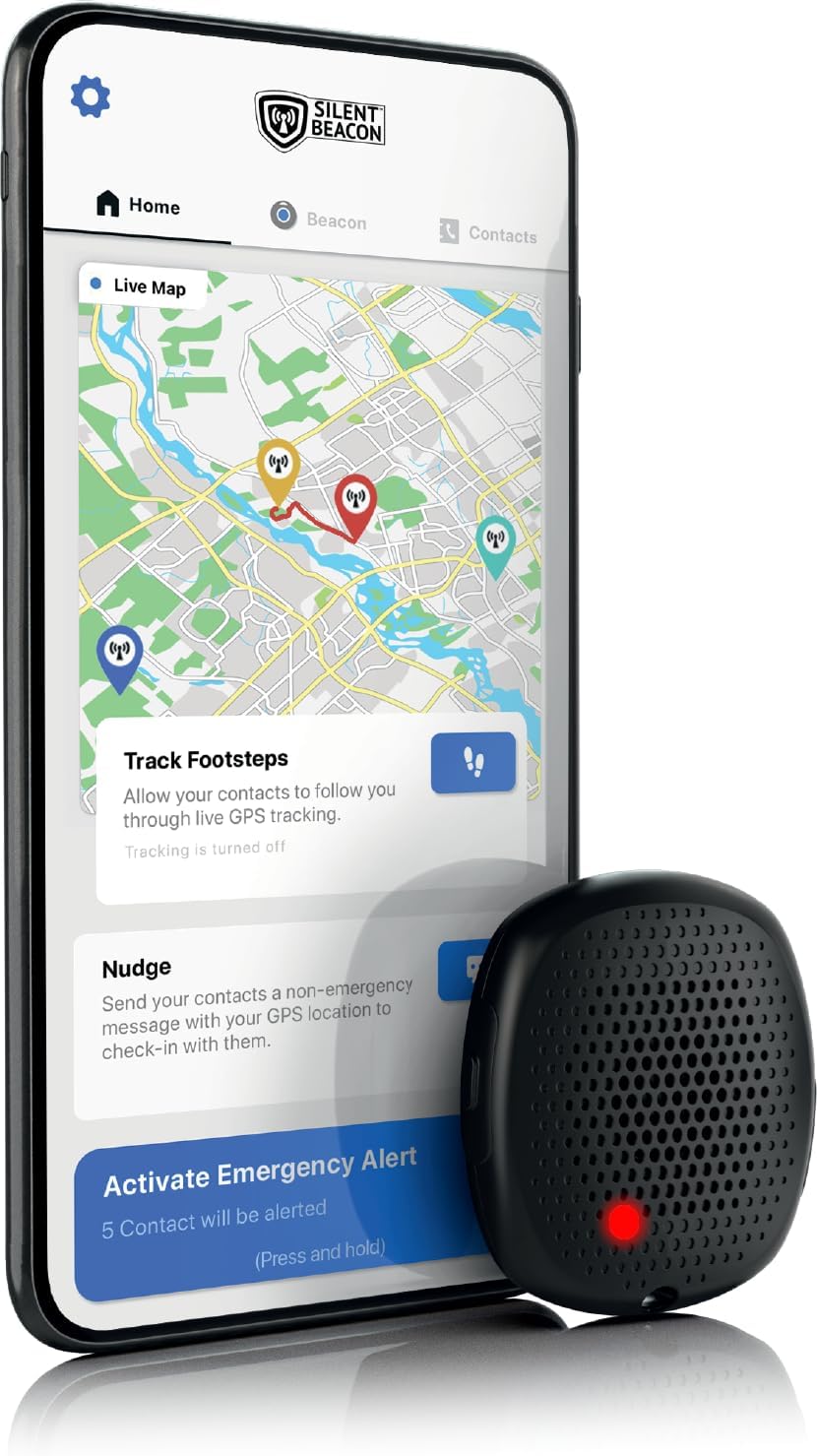 Amazon.com : Silent Beacon (Gen 2) Panic Button Safety Device ...