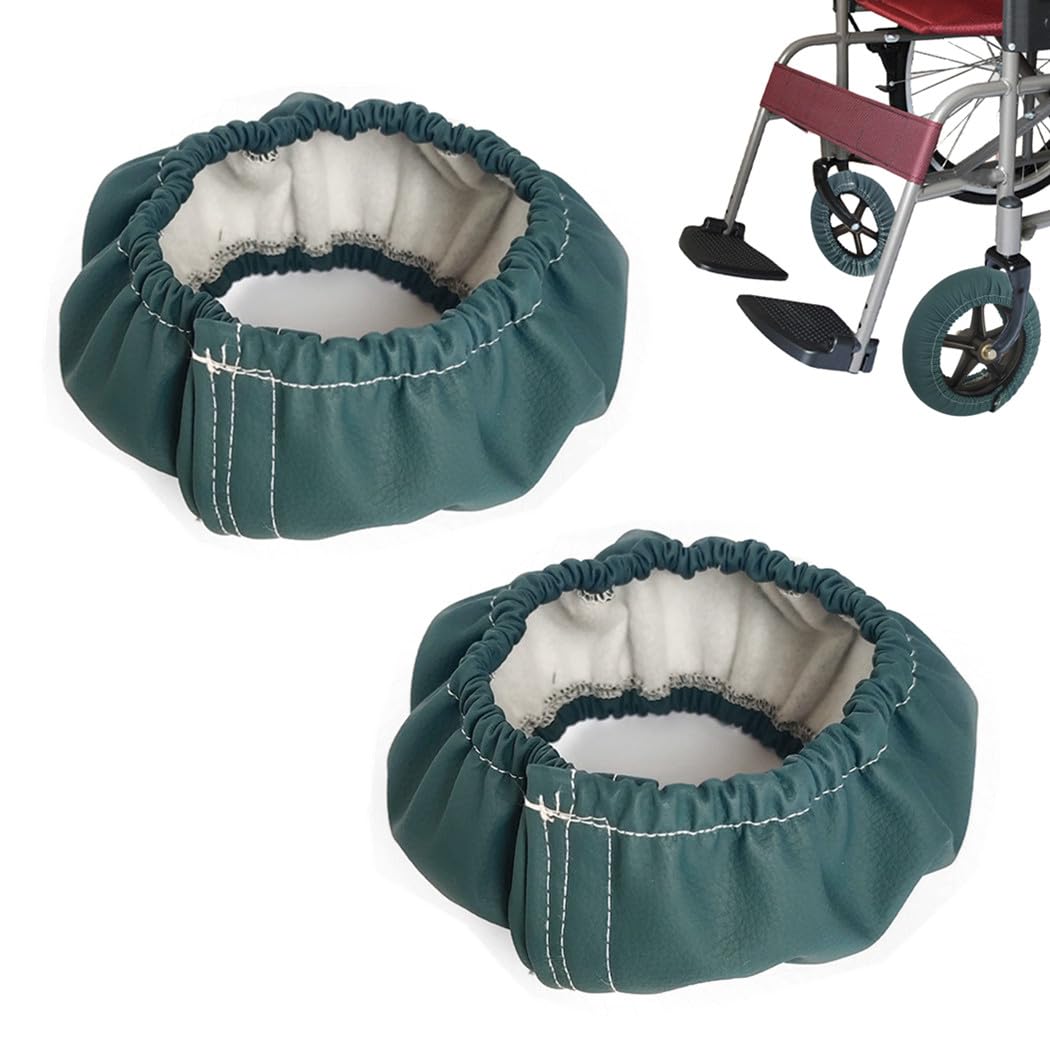 Amazon.com: Wheelchair Covers for Wheelchair Caster Tyre 8’’, to ...
