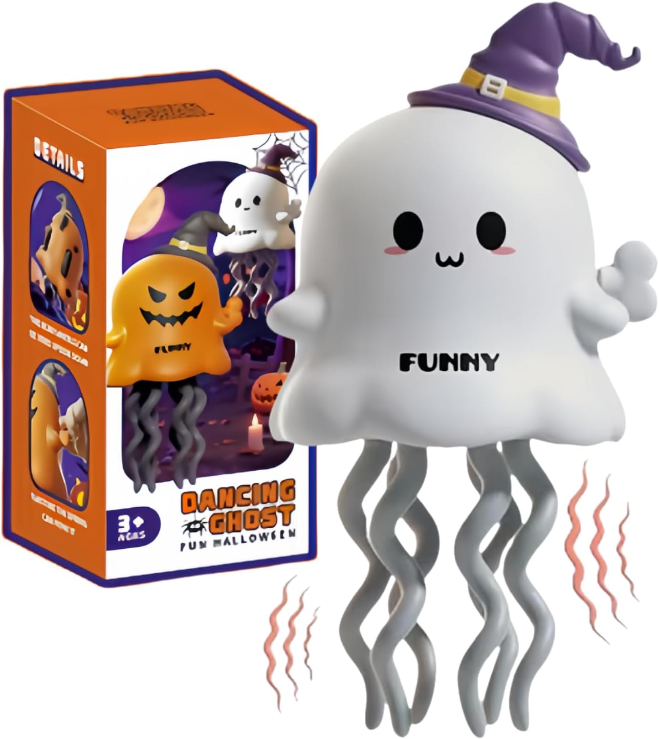 Amazon.com: Yoedeha 2025 Halloween Dancing Ghost Toy, Halloween Wind Up ...