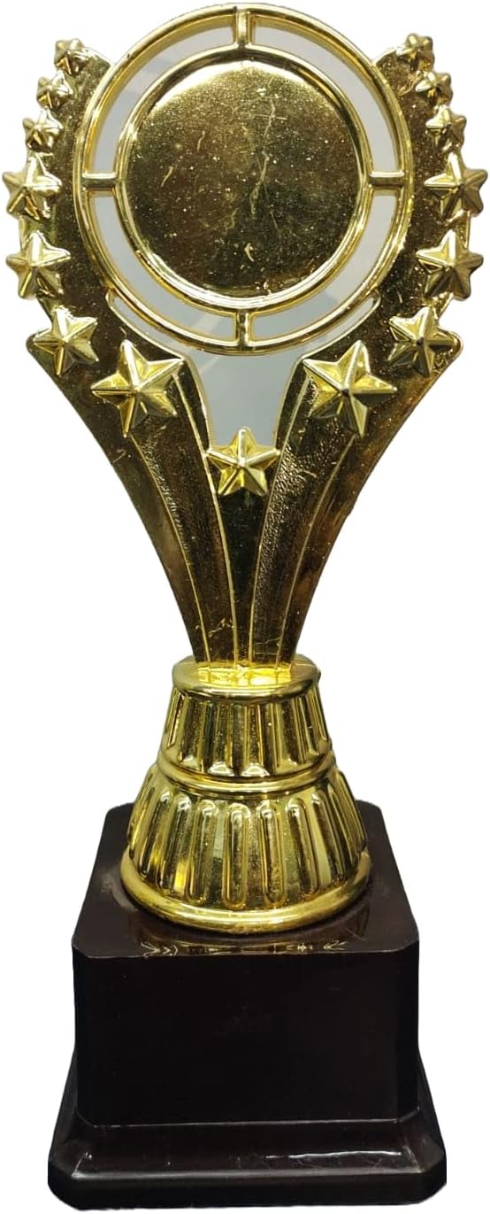 Metallic Fiber Win Star Golden Winning Trophy/Award for Winners (26.5 ...